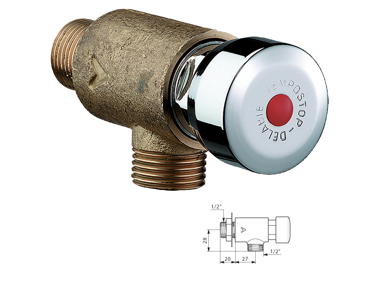 Mechline Delabie Tempostop Automatic Shut-Off Wash-Basin Tap DLB ...